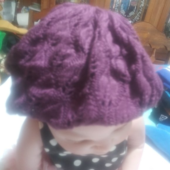 Accessories | Girls Purple Cochet Cap | Poshmark